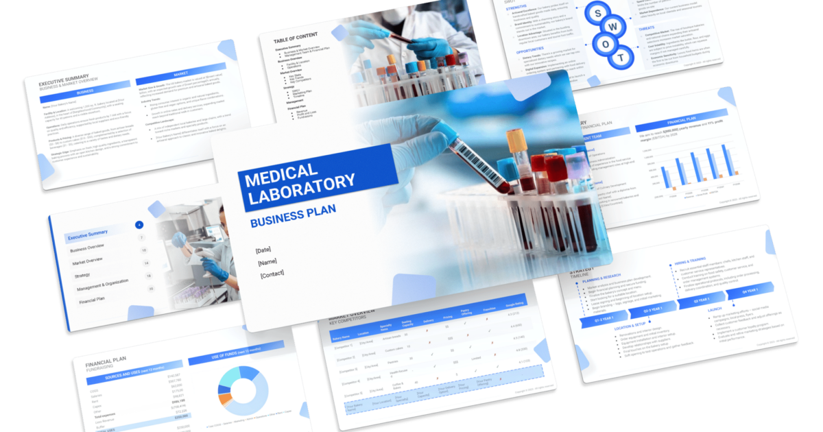 Medical Laboratory Business Plan Template & PDF Example - SharpSheets