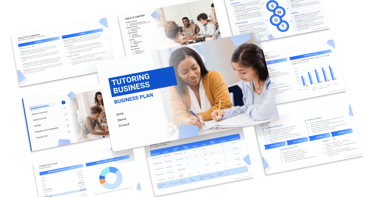 Tutoring Company Business Plan