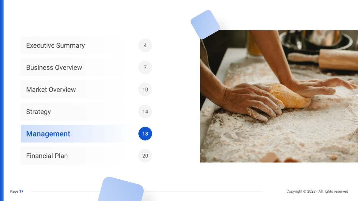 Bakery Business Plan PDF Example - SharpSheets