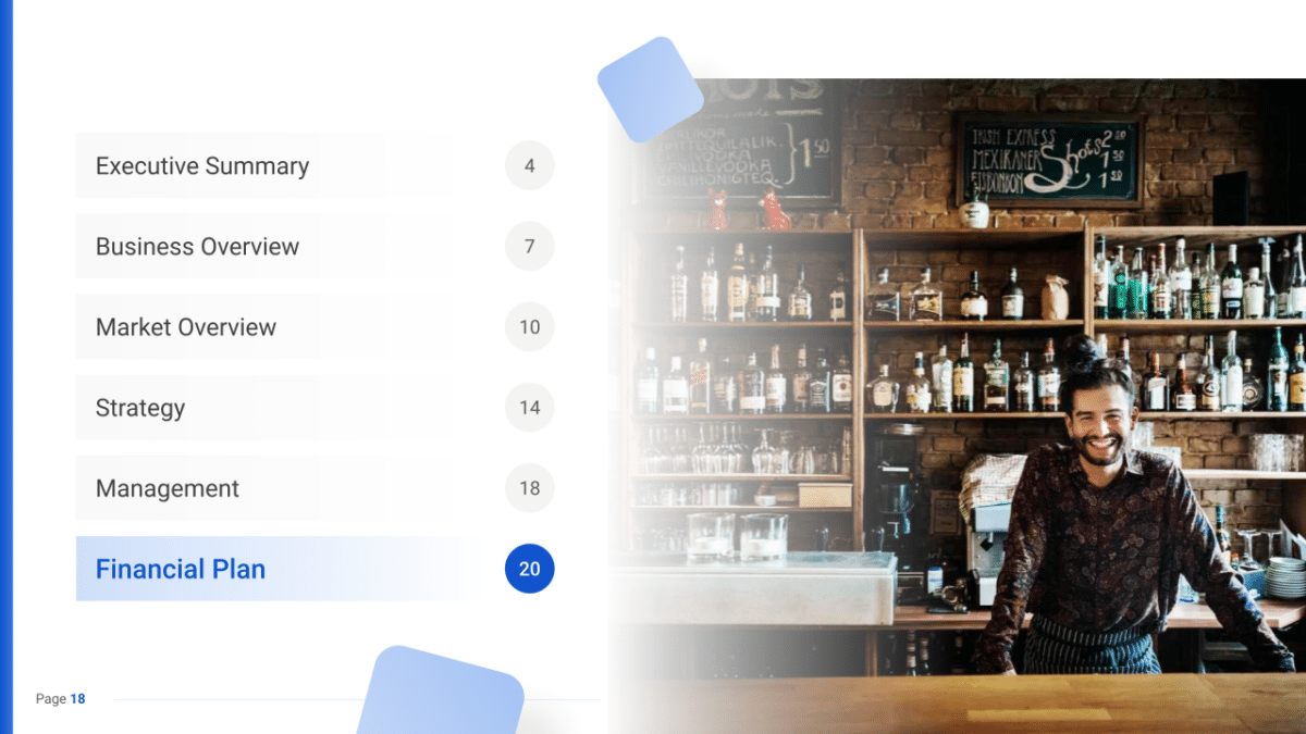 Bar Business Plan PDF Example - SharpSheets