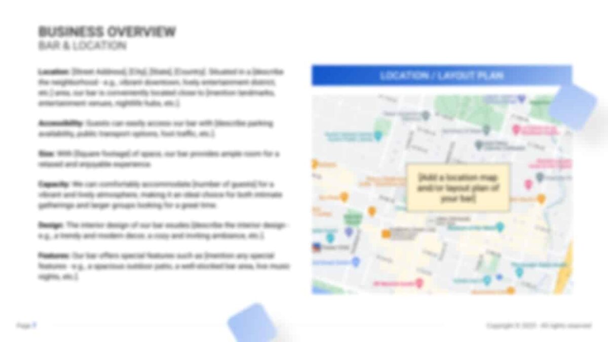 Bar Business Plan Template & PDF Example - SHARP