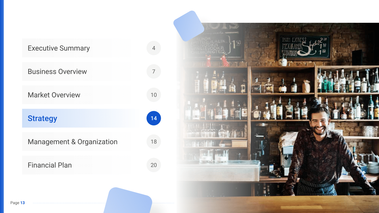 Bar Business Plan PDF Example - SharpSheets