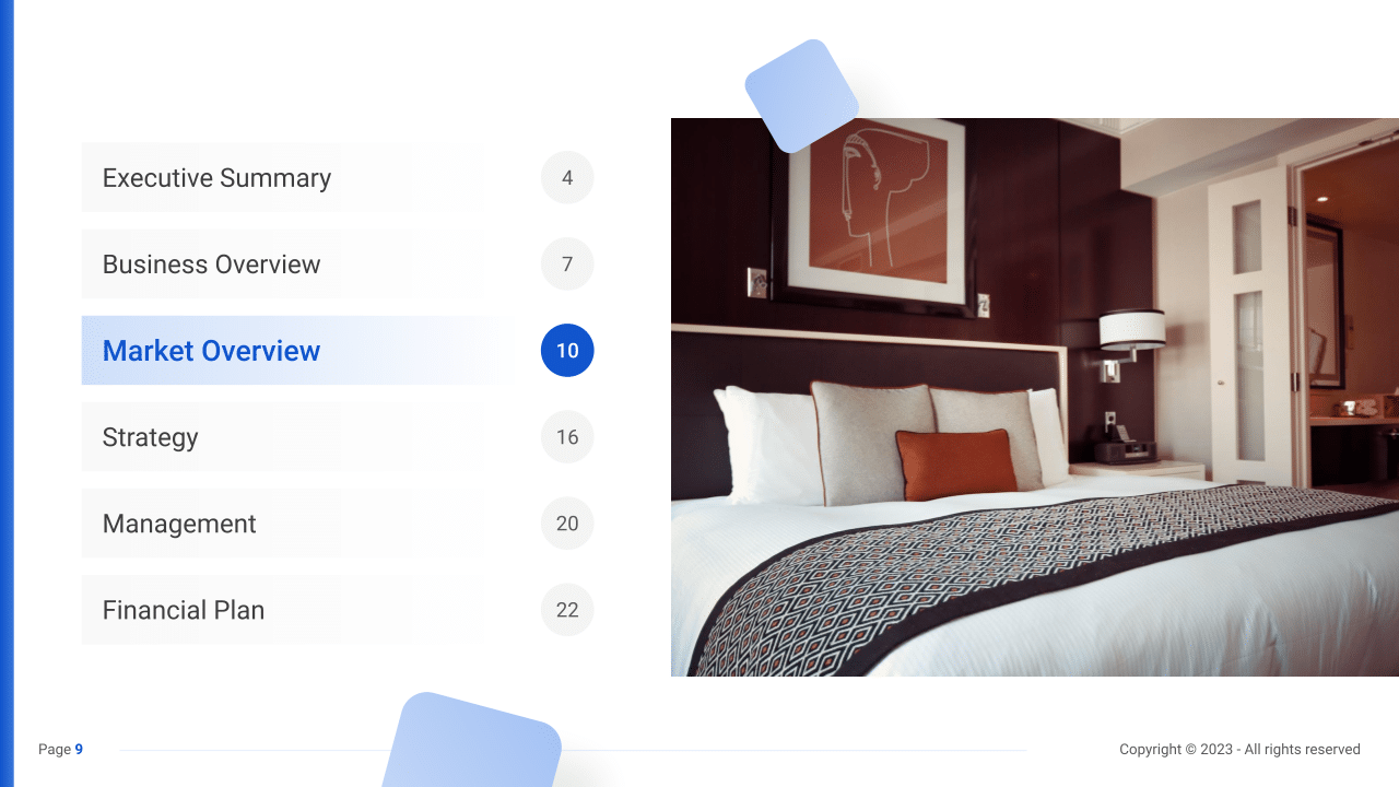 Boutique Hotel Business Plan PDF Example - SharpSheets