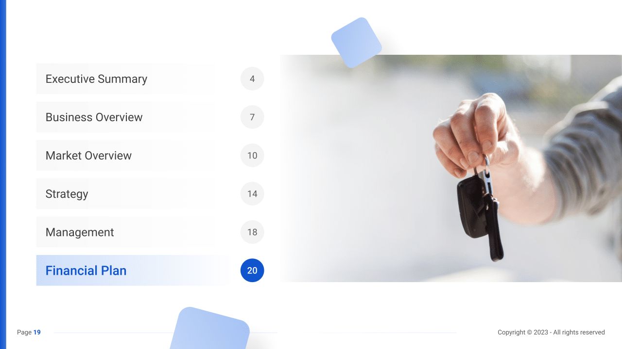 Car Rental Business Plan PDF Example - SharpSheets