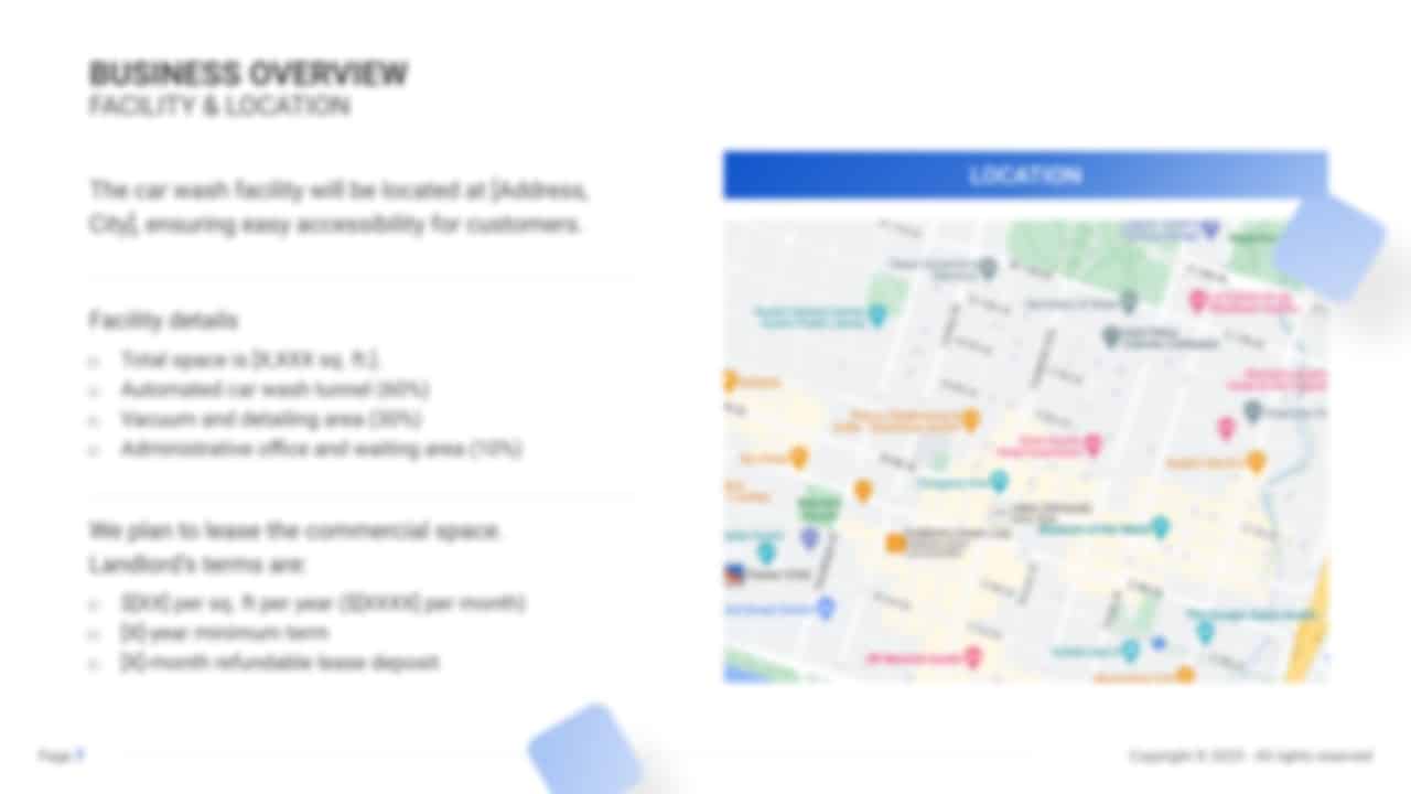 Car Wash Business Plan PDF Example - SharpSheets