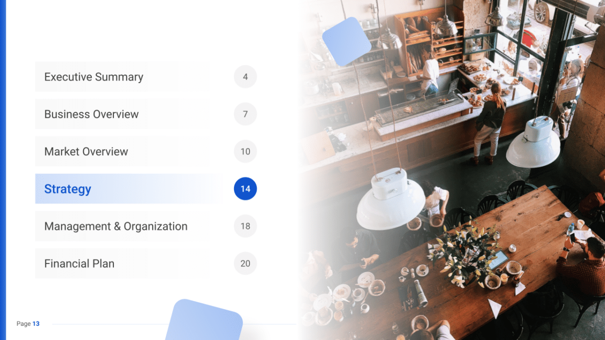 Coffee Shop Business Plan Template & PDF Example - SharpSheets