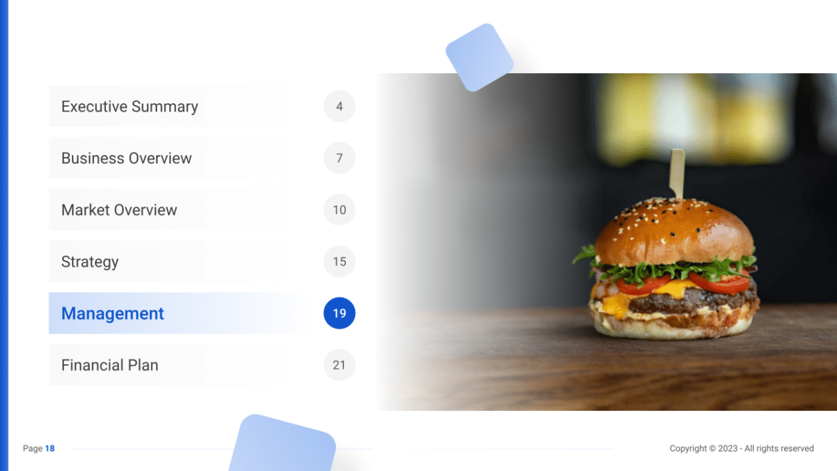 Fast Food Restaurant Business Plan PDF Example - SharpSheets