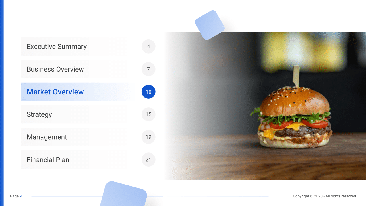 Fast Food Restaurant Business Plan PDF Example - SharpSheets