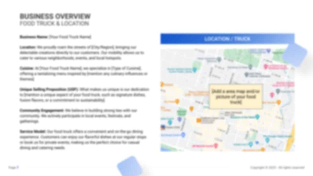 Food Truck Business Plan Template & PDF Example - SHARP