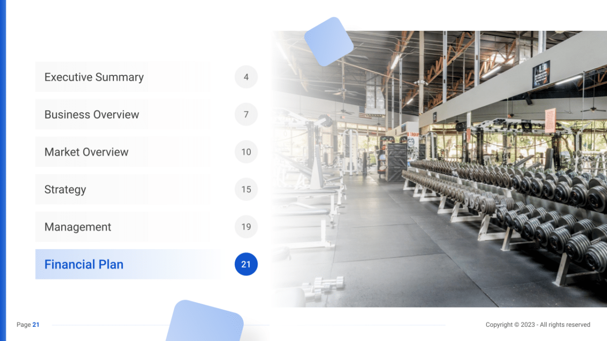 Gym Business Plan Template & PDF Example