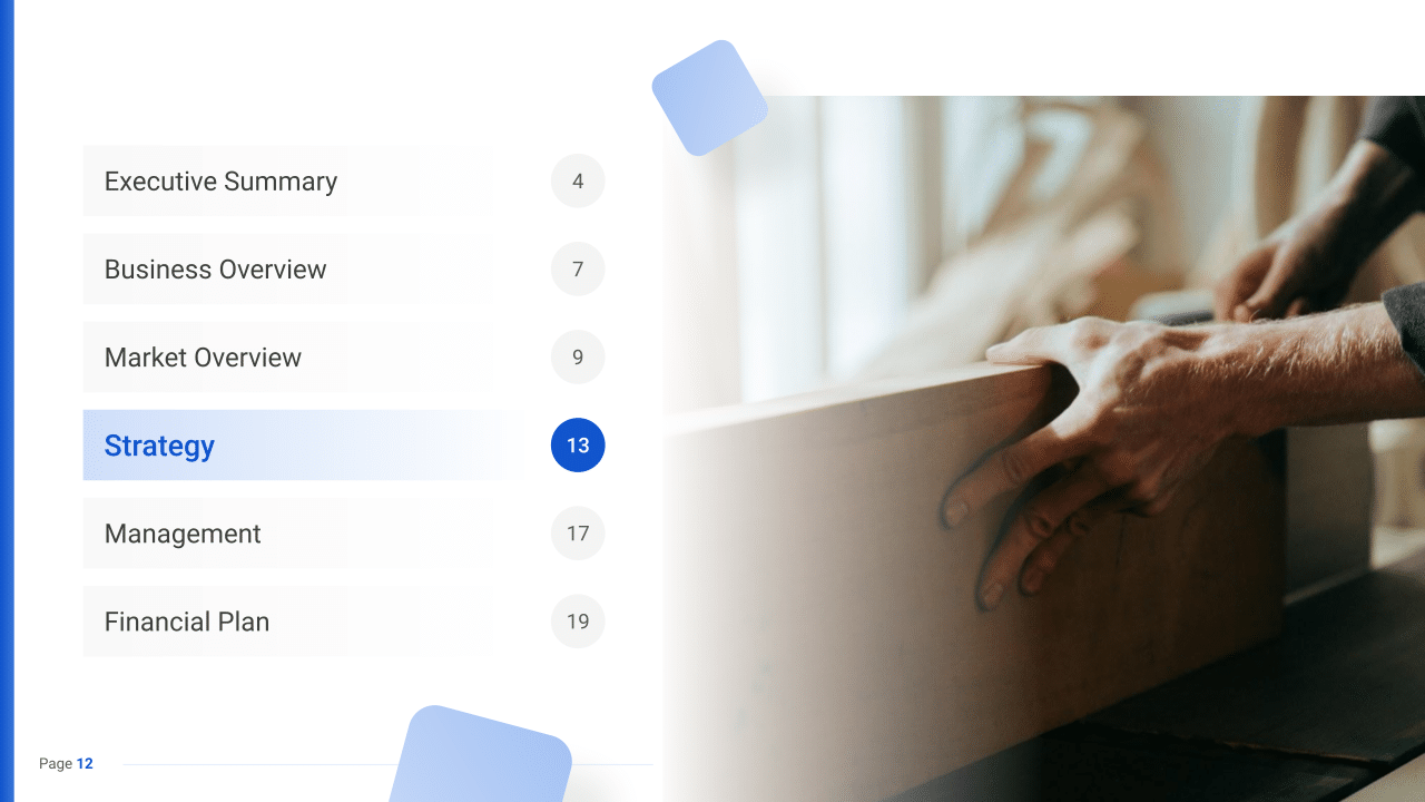 Handyman Business Plan PDF Example - SharpSheets