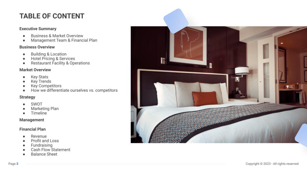 Hotel Restaurant Business Plan Template & PDF Example - SHARP