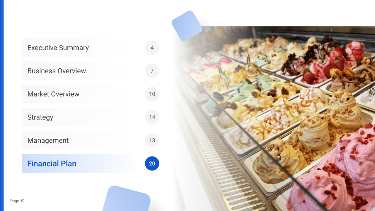 Ice Cream Shop Business Plan PDF Example - SharpSheets