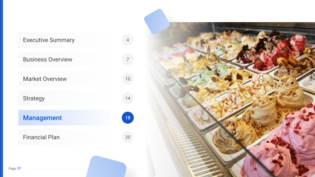 Ice Cream Shop Business Plan PDF Example - SharpSheets
