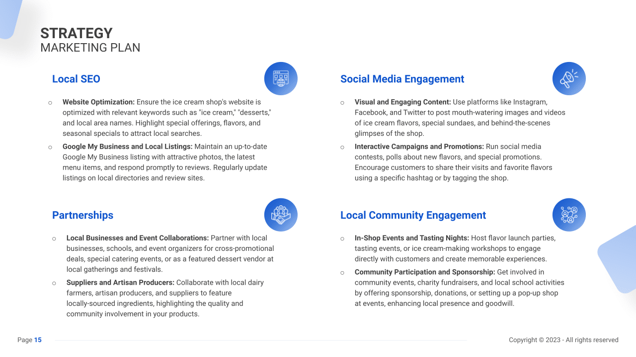 Ice Cream Shop Business Plan PDF Example - SharpSheets