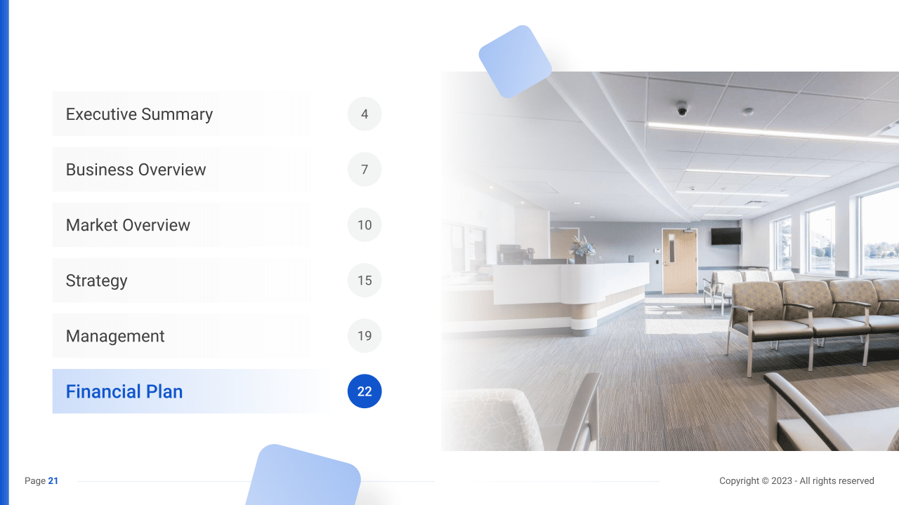 Medical Clinic Business Plan Template & PDF Example - SharpSheets