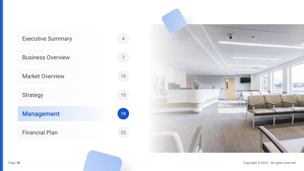 Medical Clinic Business Plan PDF Example - SharpSheets