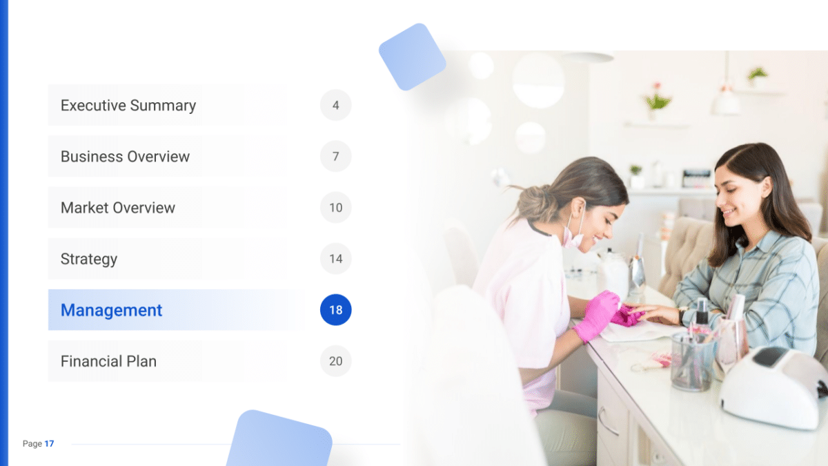 Nail Salon Business Plan Template & PDF Example - SHARP