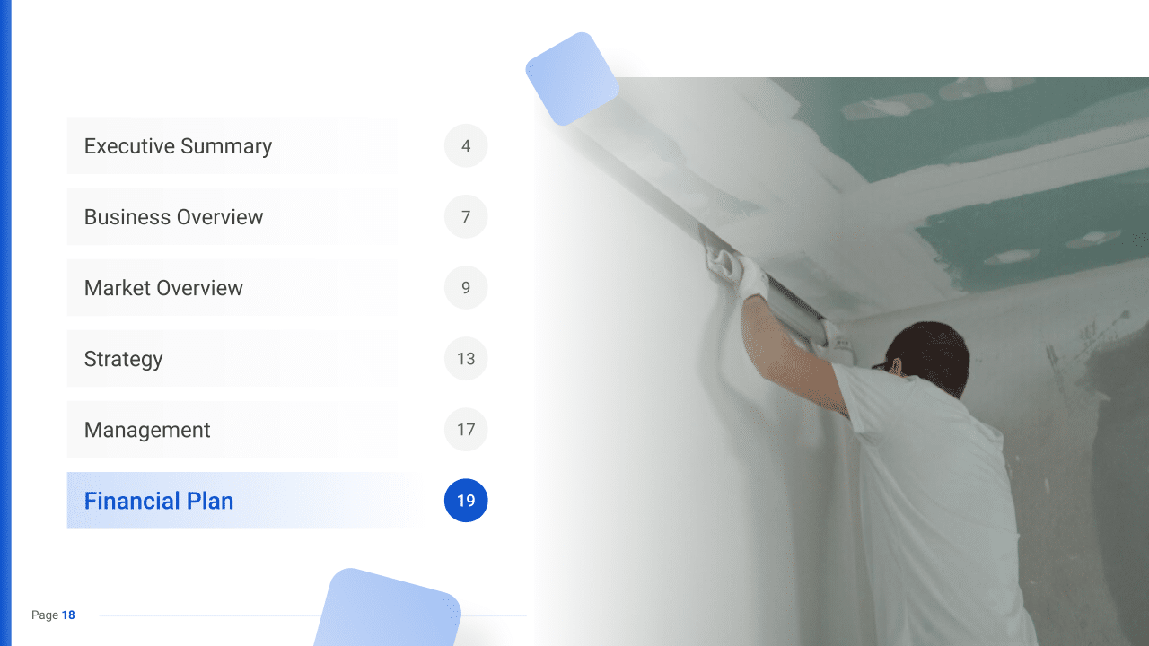 Painting Business Plan PDF Example - SharpSheets