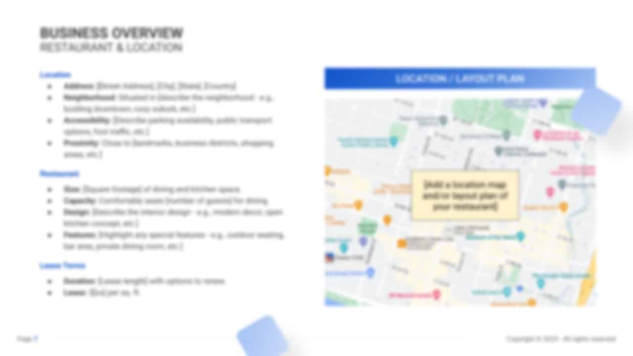 Restaurant Business Plan Template & PDF Example - SharpSheets