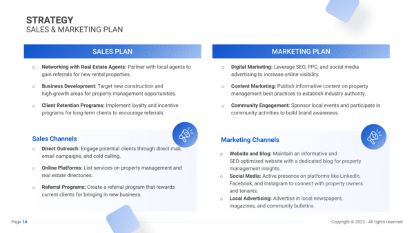 Property Management Business Plan Template & PDF Example - SharpSheets