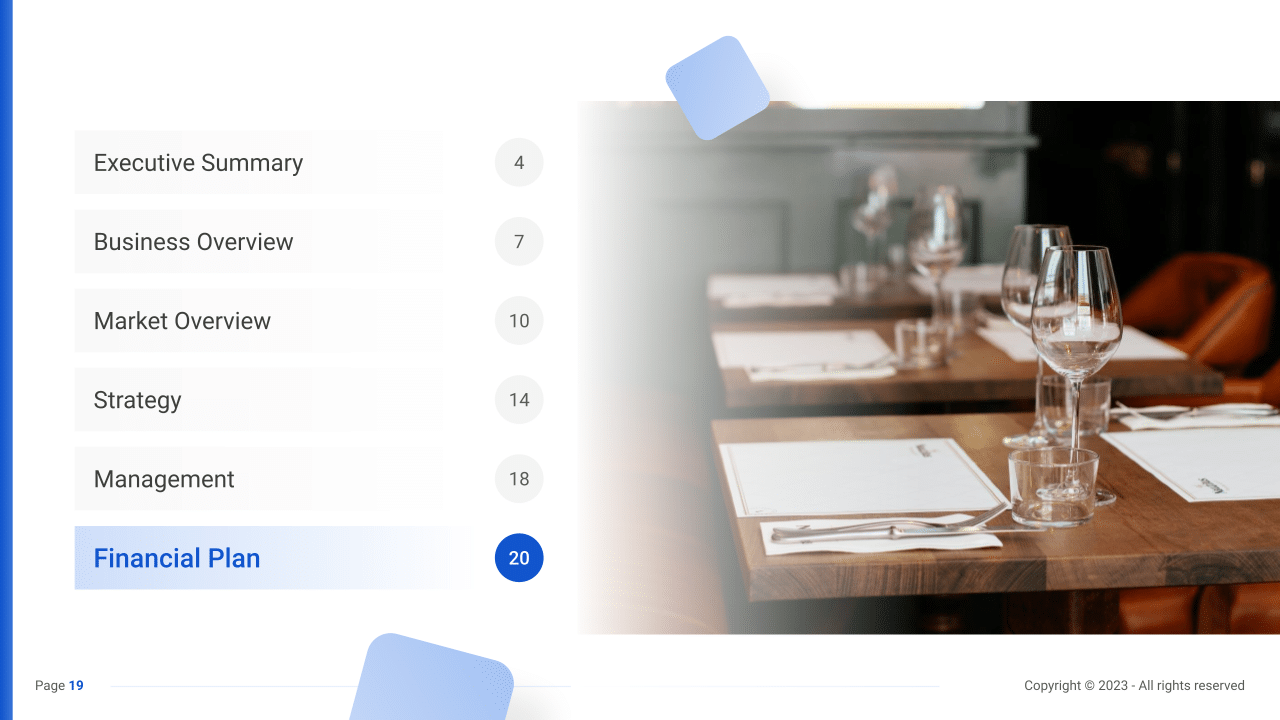 Restaurant Business Plan Template & PDF Example - SharpSheets