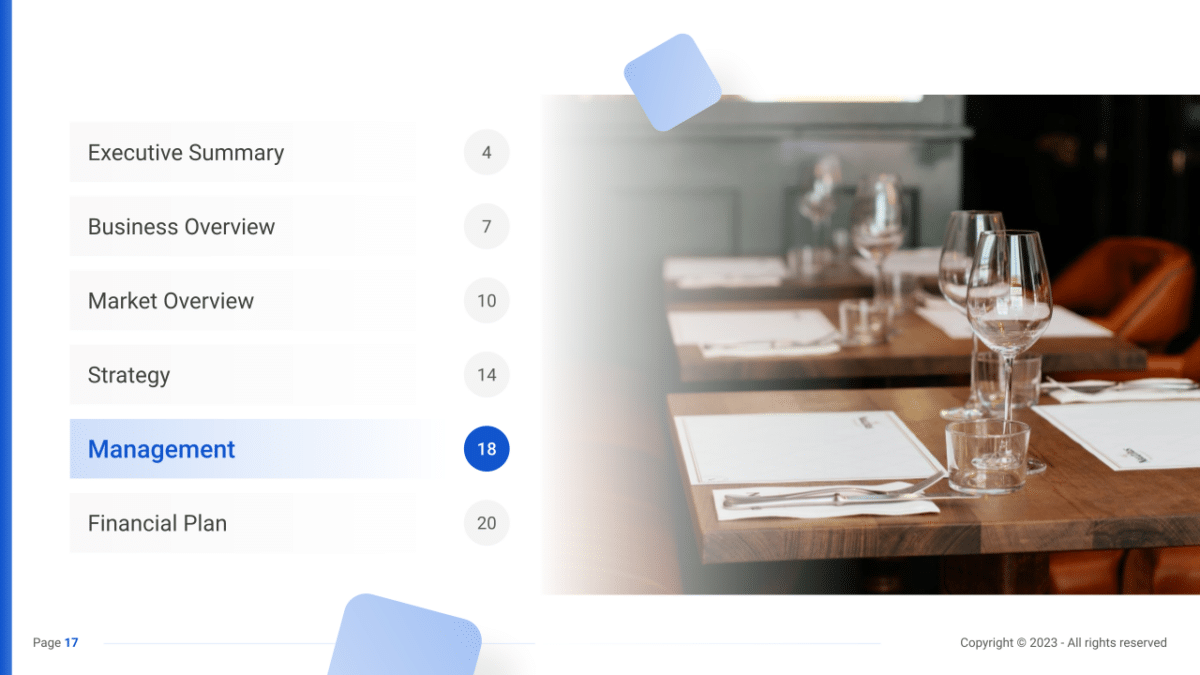 Restaurant Business Plan Template & PDF Example - SharpSheets