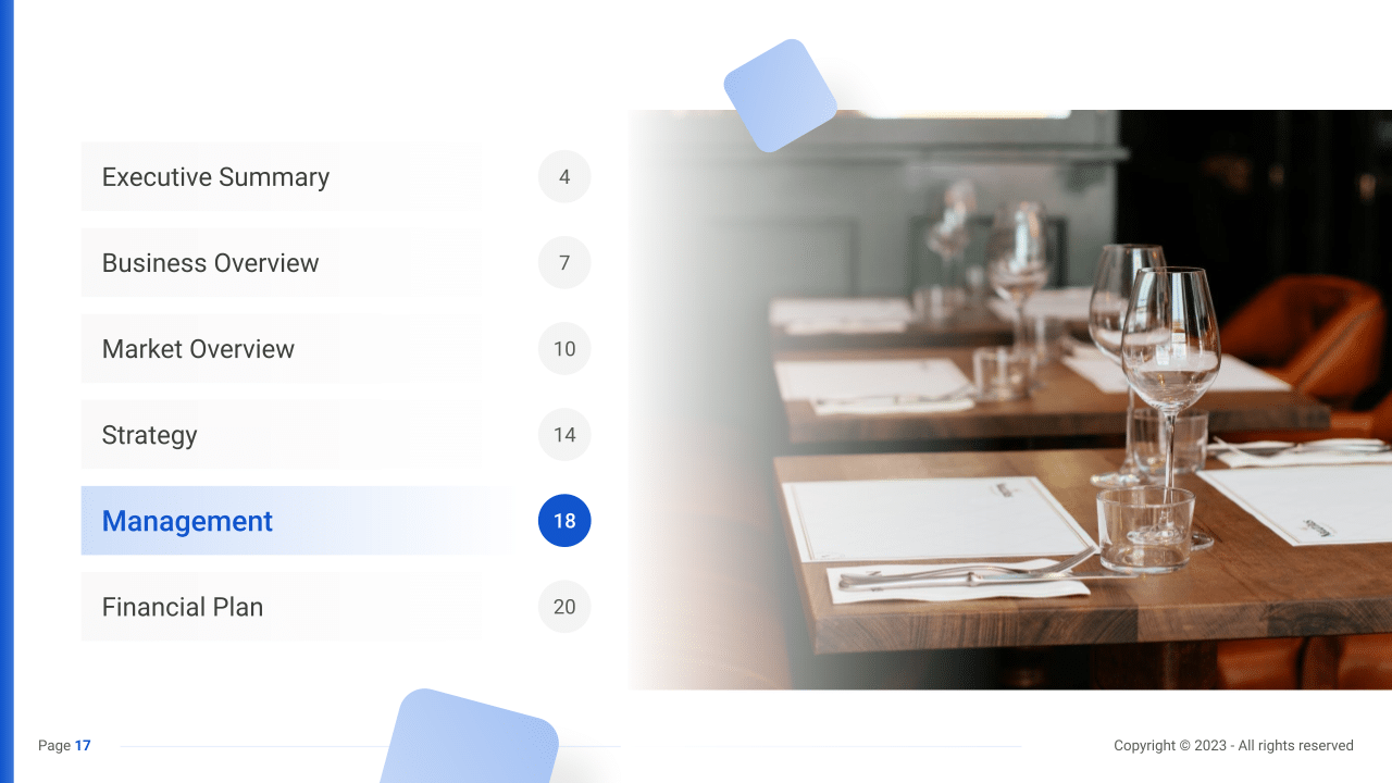 Restaurant Business Plan Template & PDF Example - SharpSheets