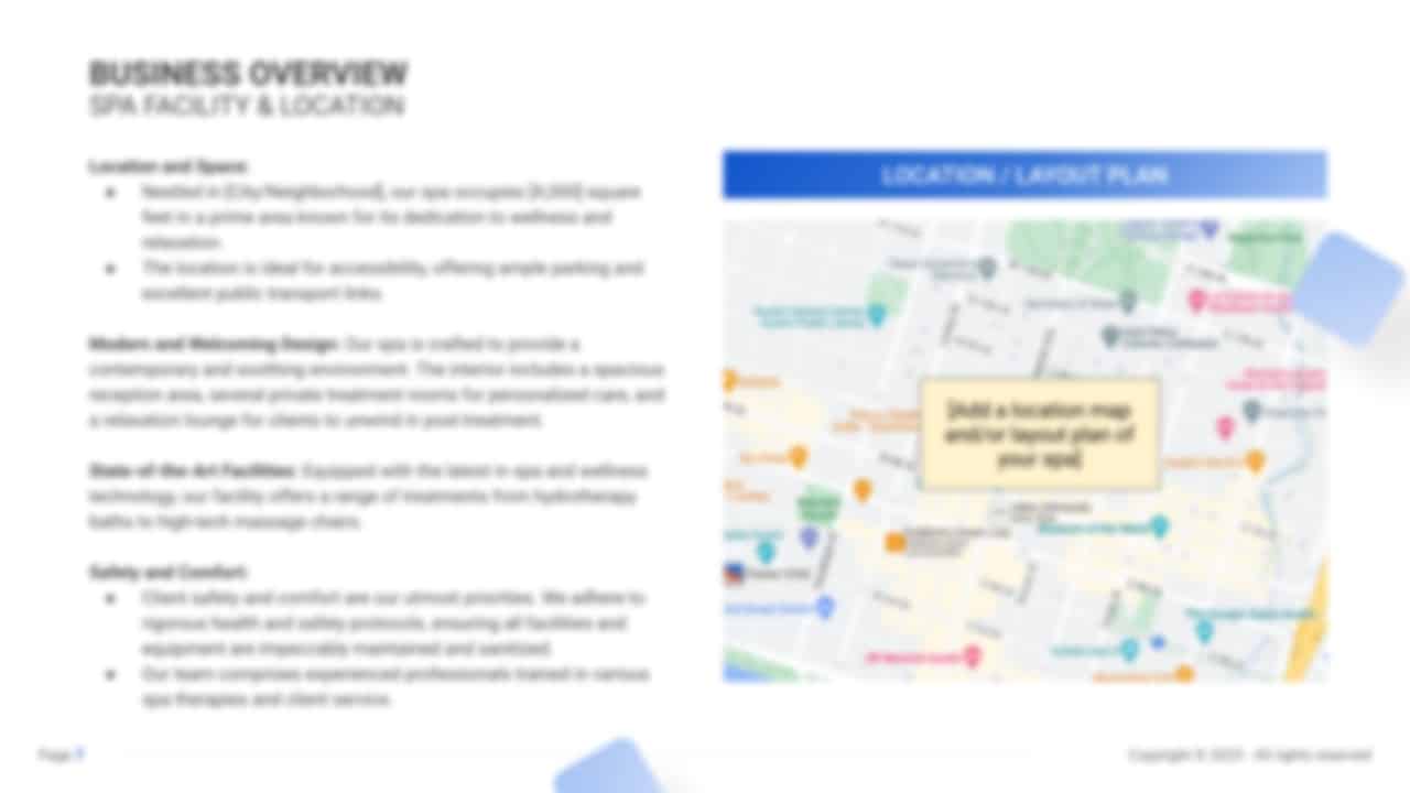 Spa Business Plan Template & PDF Example - SharpSheets