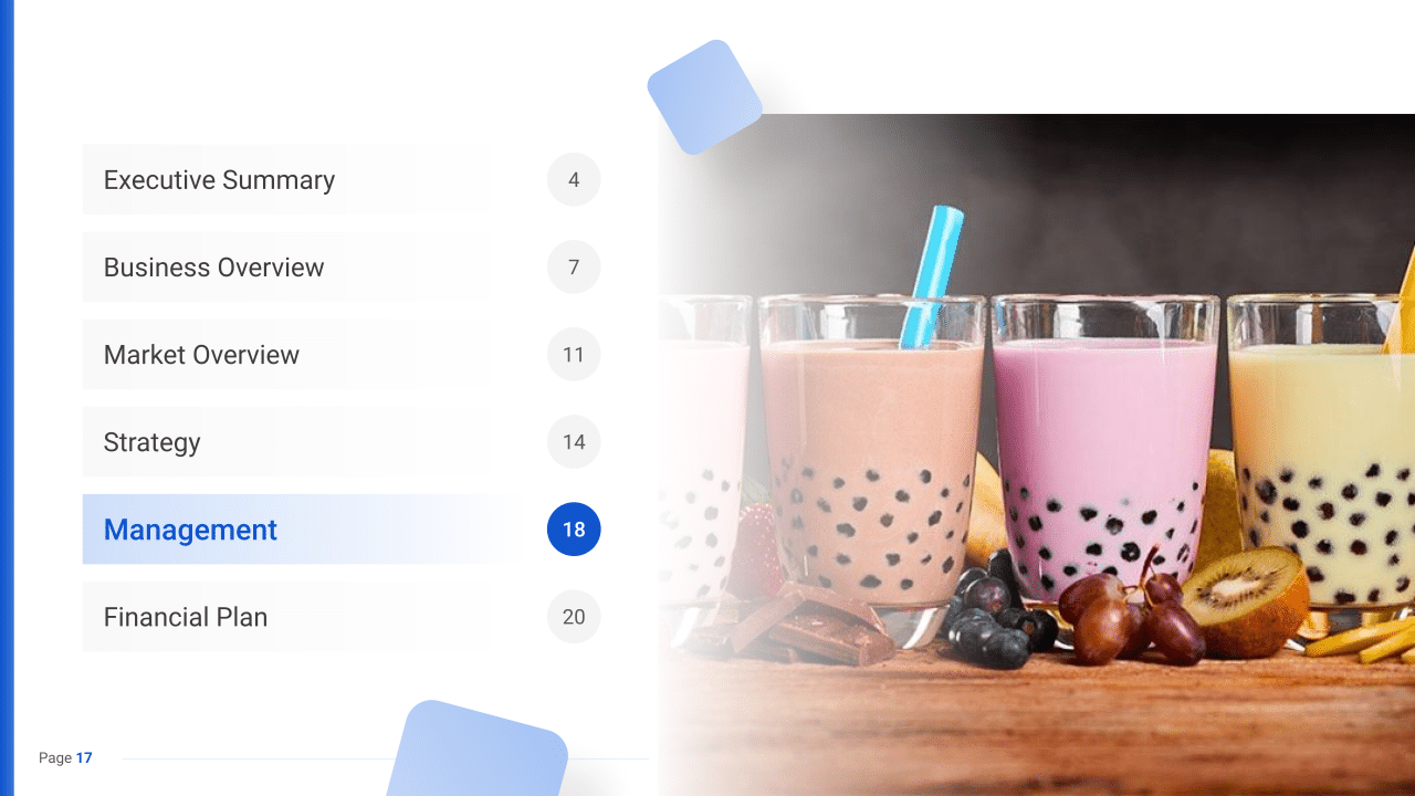 Bubble Tea Business Plan Template & PDF Example - SharpSheets